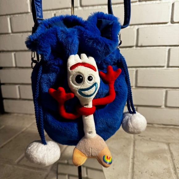 Disney | Accessories | Disney Parks Toy Story Small Blue Furry Forky ...
